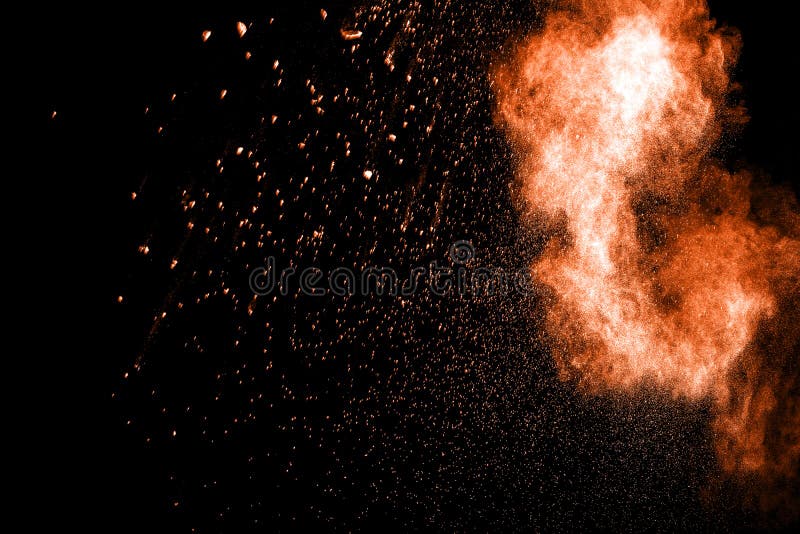 Brown powder explosion stock photo. Image of cosmic, brown - 98020154