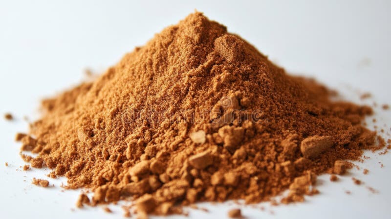 Brown Powder Pile on White Background Stock Illustration - Illustration ...