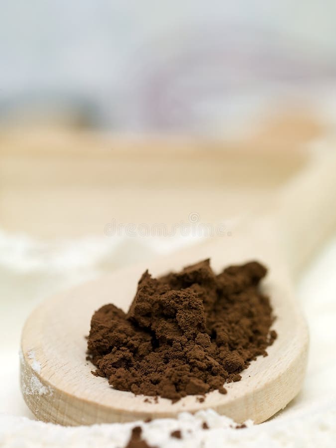 Brown Powder Spice, Placed on Wooden Spoon Stock Photo - Image of curry ...