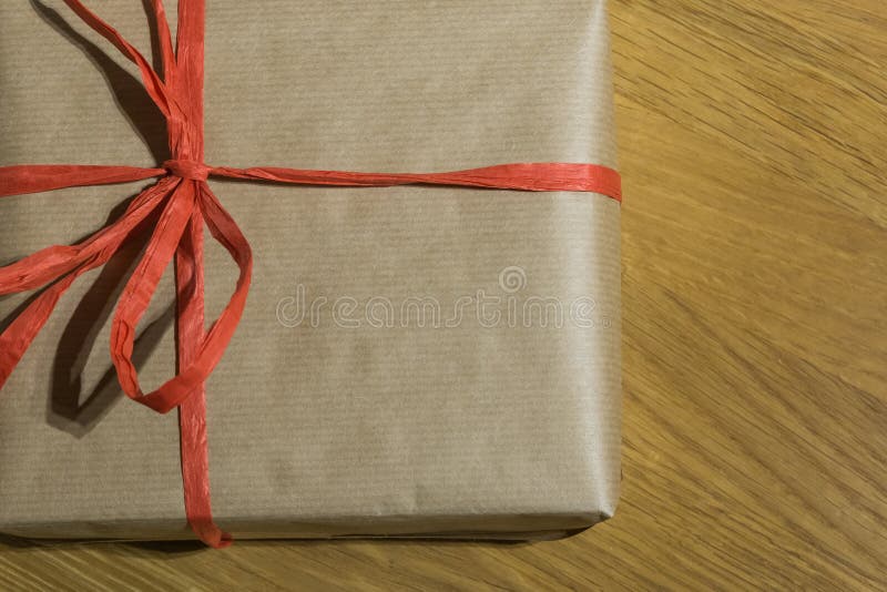 Brown present gift stock image. Image of christmas, string - 83017129