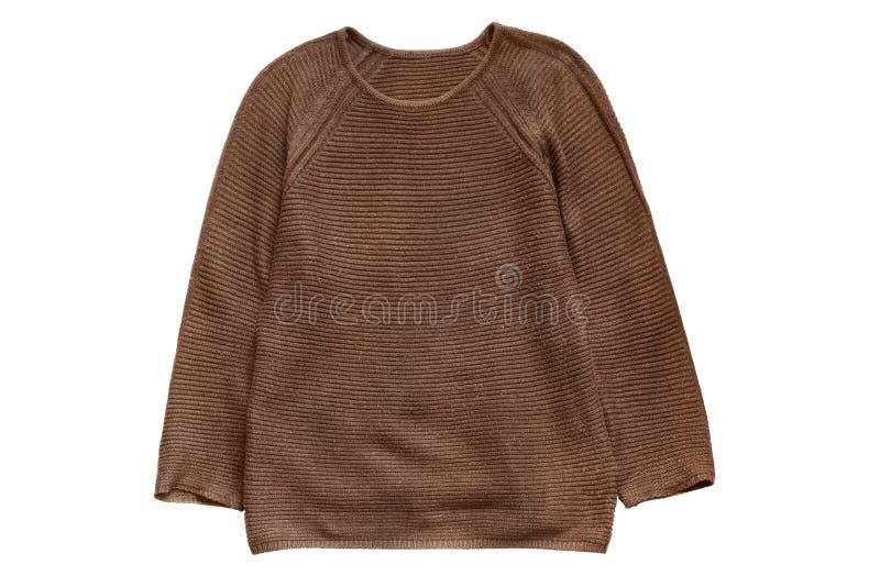 Brown pullover isolated stock image. Image of brown - 210660529