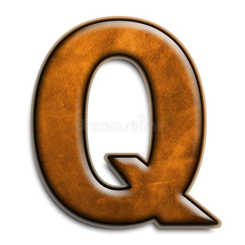 Brown Q di cuoio illustrazione di stock. Illustrazione di vinile - 4815897