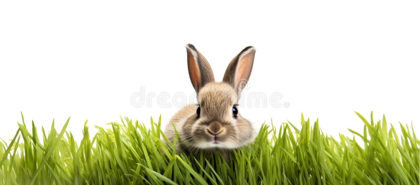 Brown Rabbit Green Grass Stock Illustrations – 4,014 Brown Rabbit Green ...