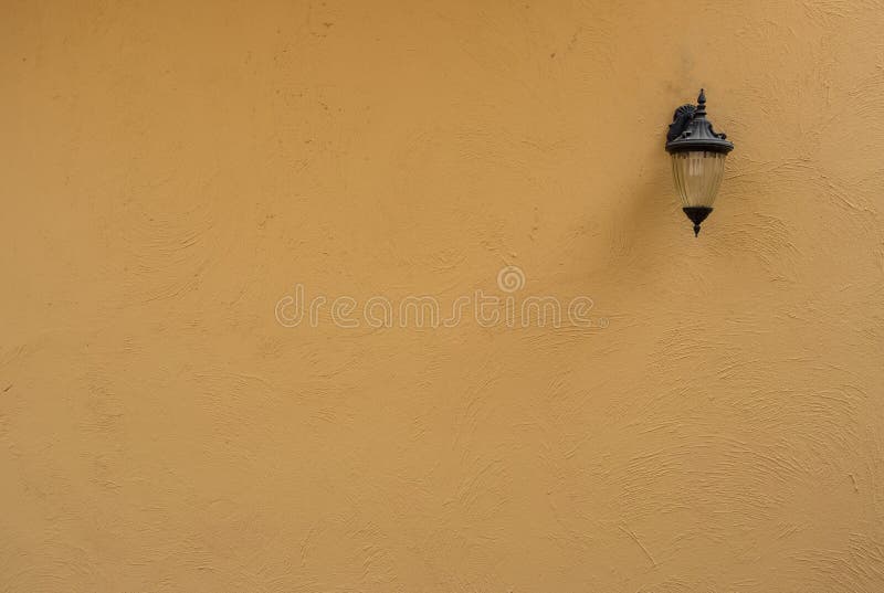 Brown Raw Concrete Wall Texture with Old Lamp Stock Image - Image of ...