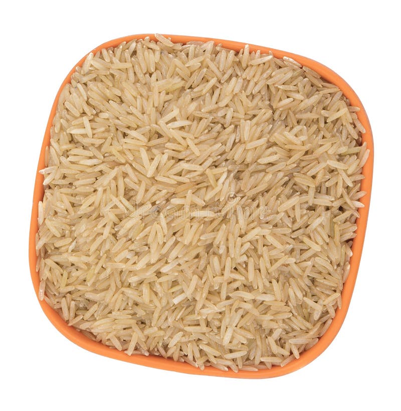 Brown Raw Rice stock photo. Image of micro, lunch, diet - 105731422