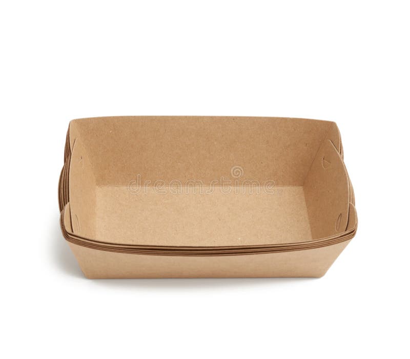 Brown Rectangular Craft Paper Plate Stock Photo - Image of thick ...