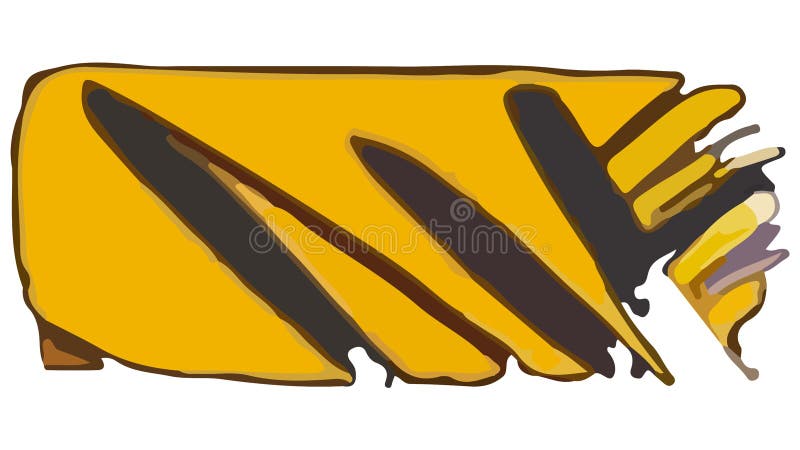 Brown Rectangular Shape with Diagonal Brush Strokes in Grunge Style ...