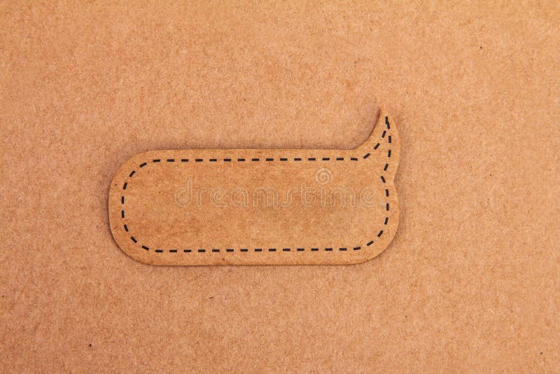 Brown Recycle Paper Empty Label Stock Photo - Image of color, cardboard ...