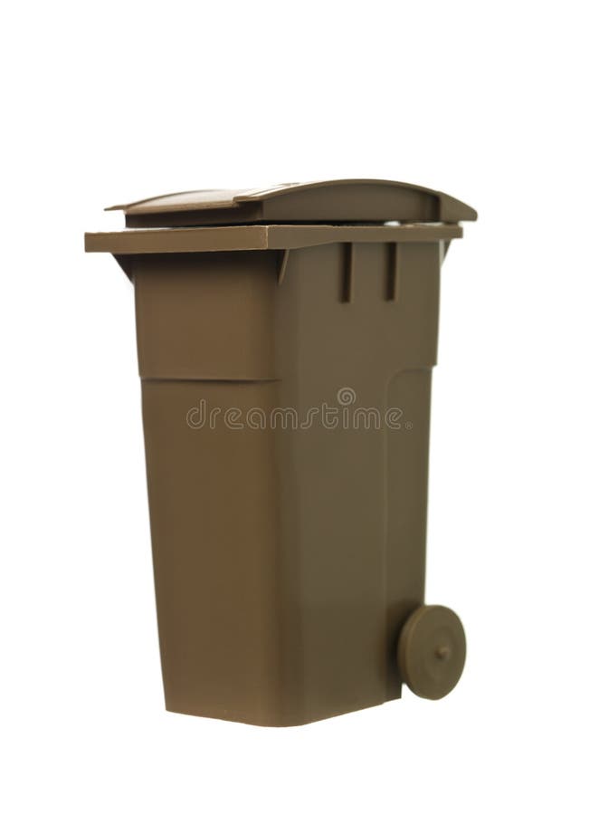 Brown Recycling Bin stock image. Image of photography - 19397149