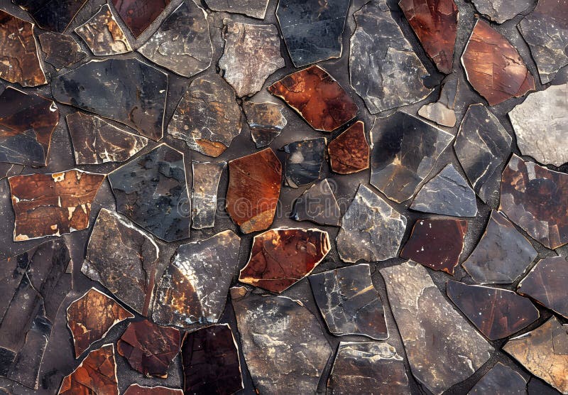 Brown & Red Stone Floor Pattern Texture Stock Illustration ...