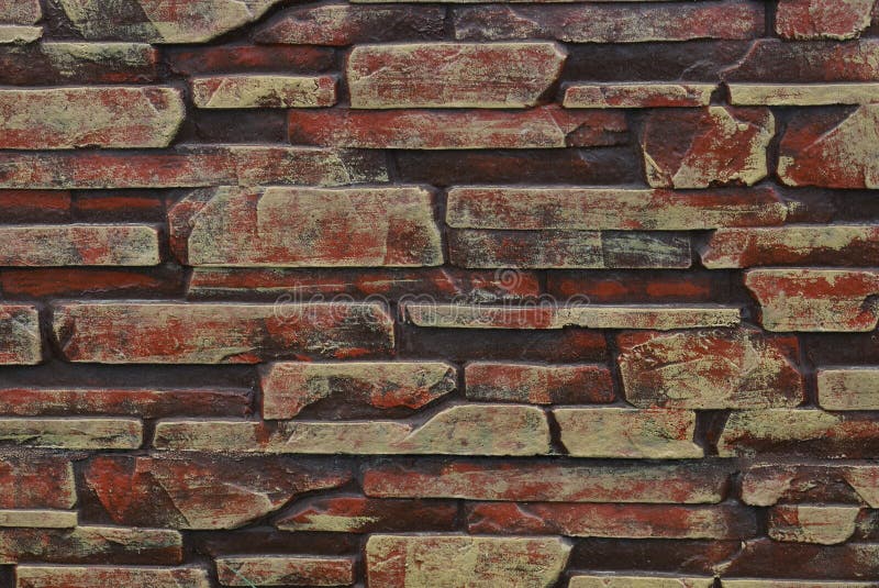 Brown Red Stone Texture and Bricks Stock Image - Image of messy, aged ...