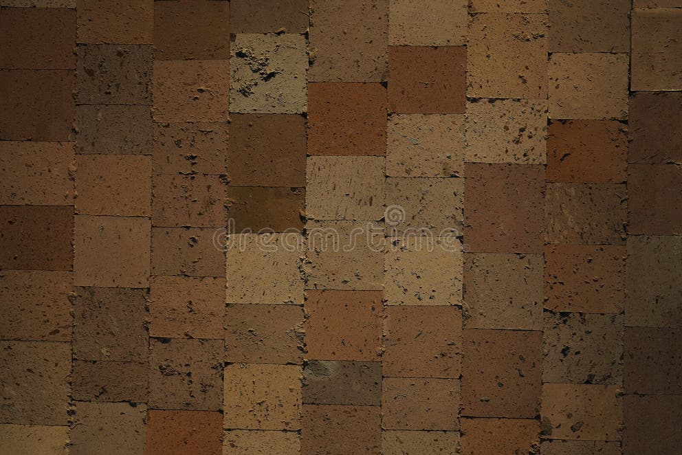 Brown Red Tile Floor with a Pattern of Square. Tiled Flooring, Wall ...