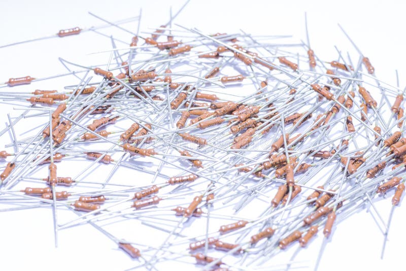 Brown resistors stock photo. Image of radio, elements - 47782510