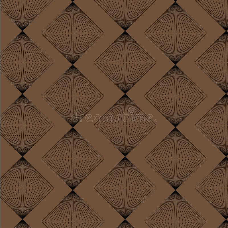 Brown Rhombus Strict Style Pattern Stock Vector - Illustration of ...