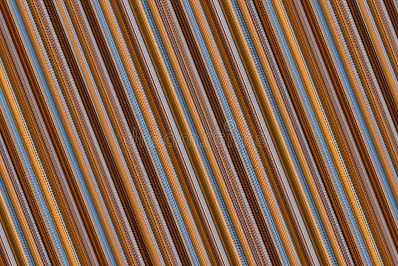 Brown Ribbed Background Design, Base Geometric Pattern with Slanting ...