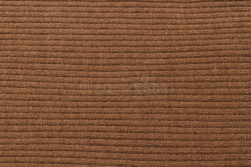 Brown Ribbed Knit Wool Like Texture, Textured Fabrics Knitted Jersey ...
