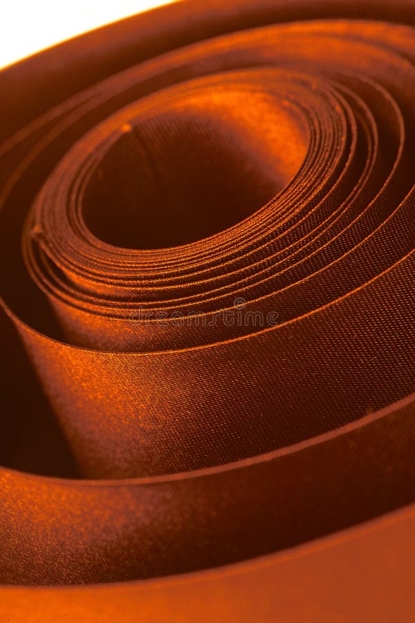 Brown ribbon stock image. Image of macro, merry, festive - 402441