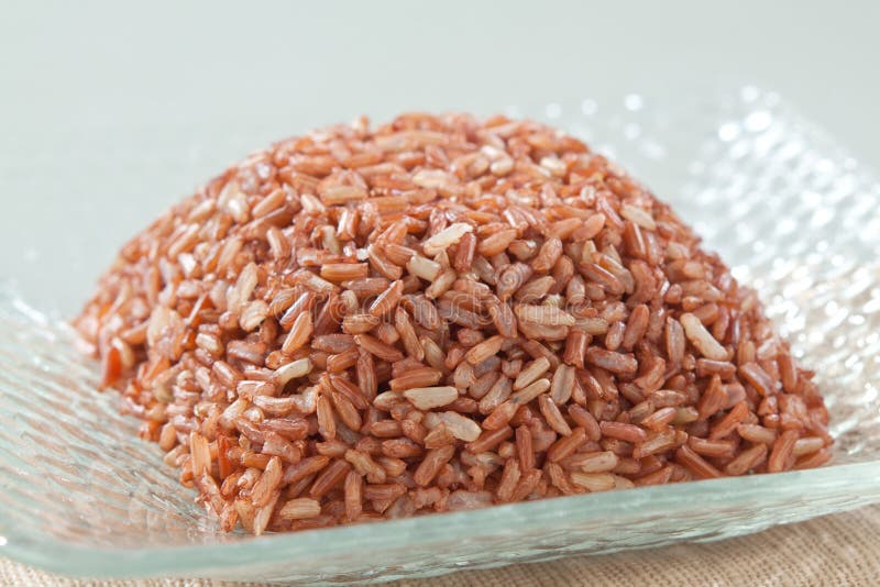 Brown Rice Isolated On Dish Stock Photo - Image of rice, fresh: 19441952