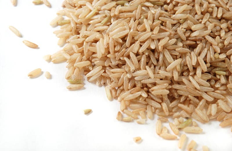 Brown rice stock image. Image of healthy, rice, cooking - 4385165