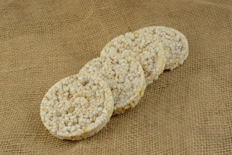 Brown rice cakes stock photo. Image of white, organic - 86188518