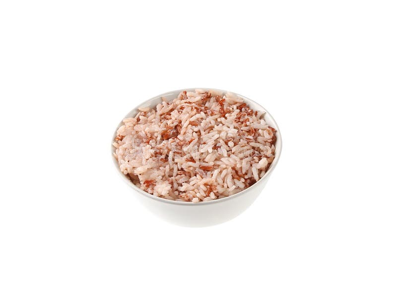 Brown Rice in a Cup on White Bacground. Stock Photo - Image of black ...