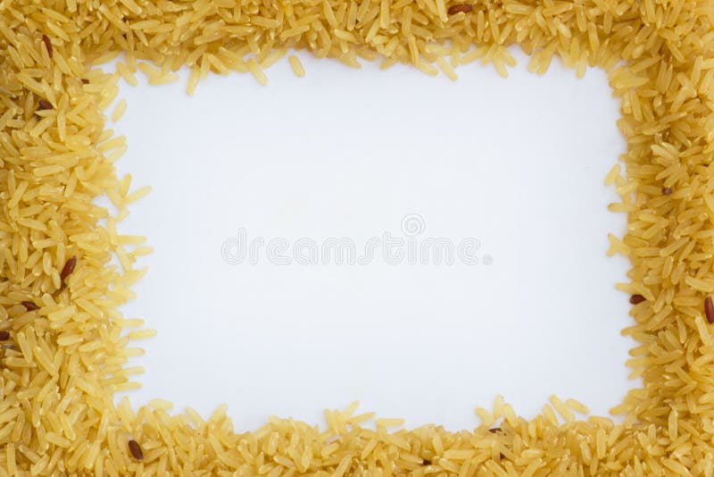 Brown rice frame stock image. Image of beauty, eating - 49457817