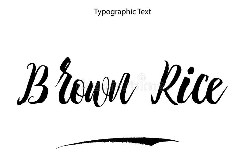 Rice Typography Stock Illustrations – 2,037 Rice Typography Stock ...
