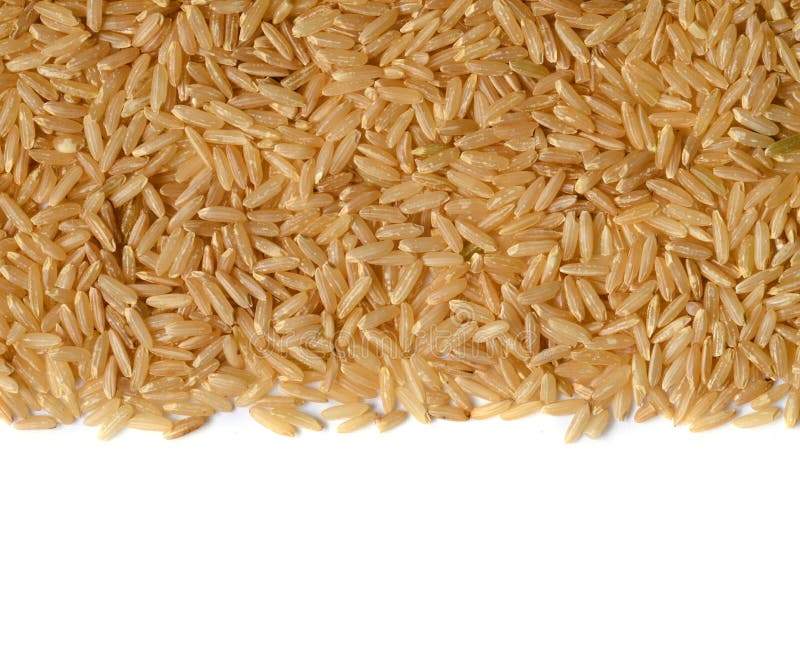 Brown rice uncooked stock photo. Image of close, closeup - 68470496