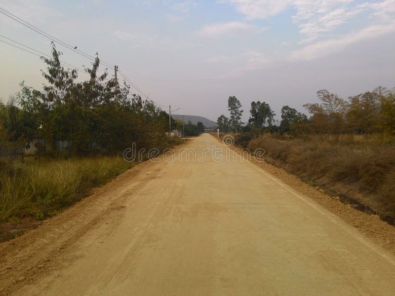 Brown road stock image. Image of bramble, lamphun, brown - 50138529