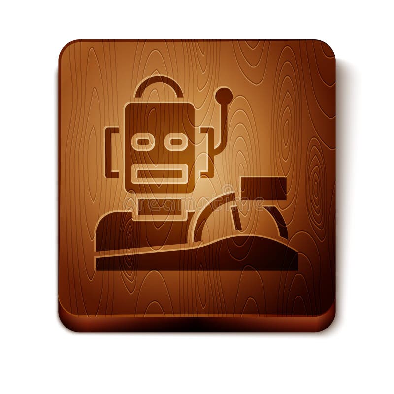 Brown Robot Technology Future Artificial Intelligence Cutting Line ...