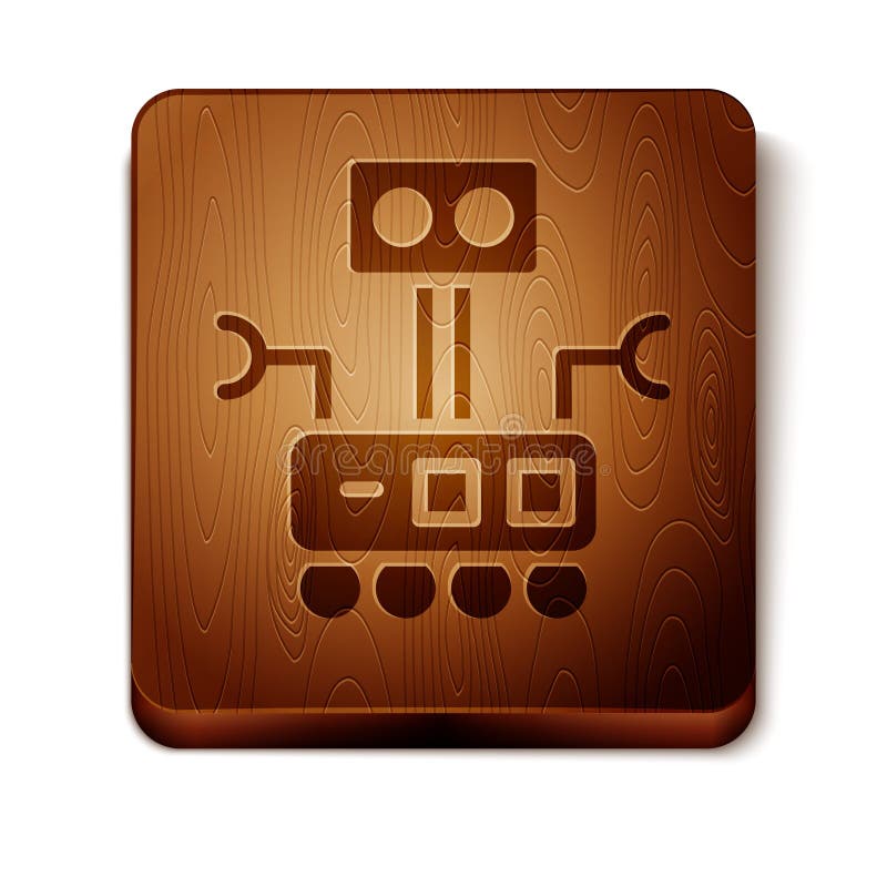 Brown Robot Technology Future Artificial Intelligence Shadow Stock ...