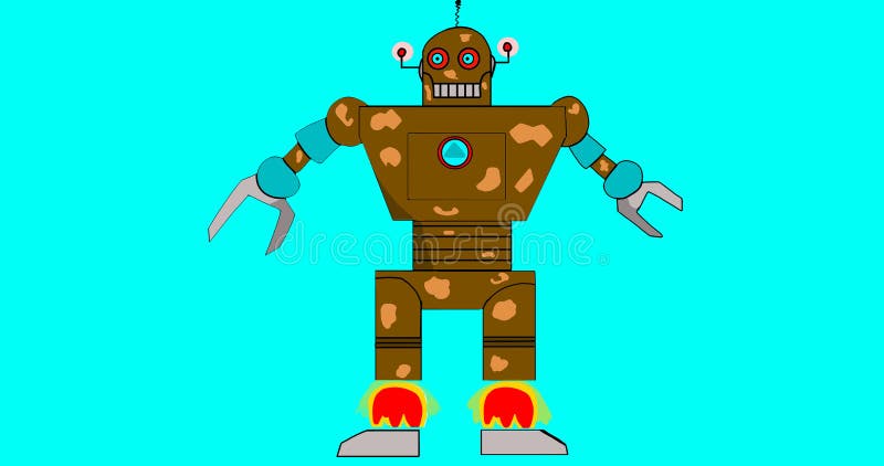 Brown Robot Technology Future Artificial Intelligence Stock ...