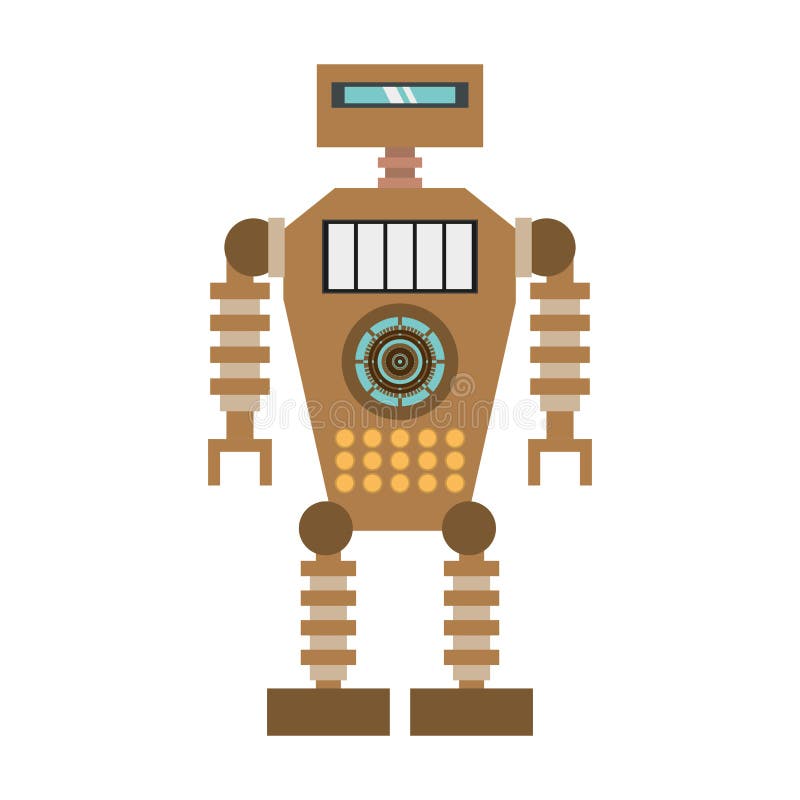 Brown Robot Technology Future Artificial Intelligence Stock ...