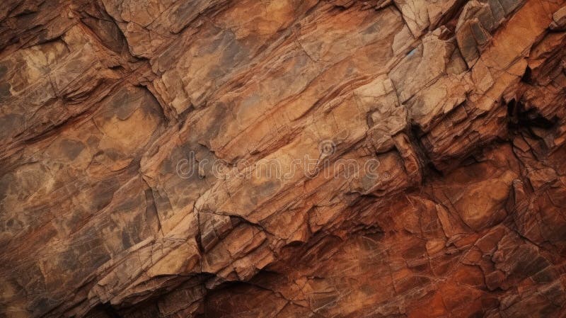 Brown Rock Texture with Cracks. Stock Illustration - Illustration of ...