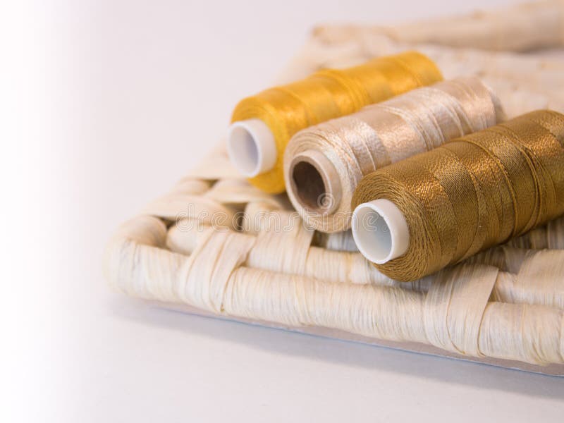 Rolls of Thread with RGB and CMYK Colors. Stock Image - Image of ...