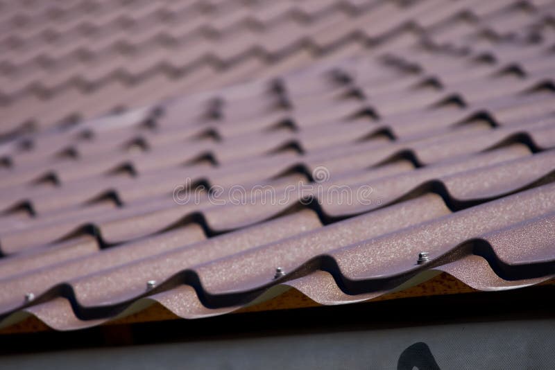 Brown Metal Roof Texture