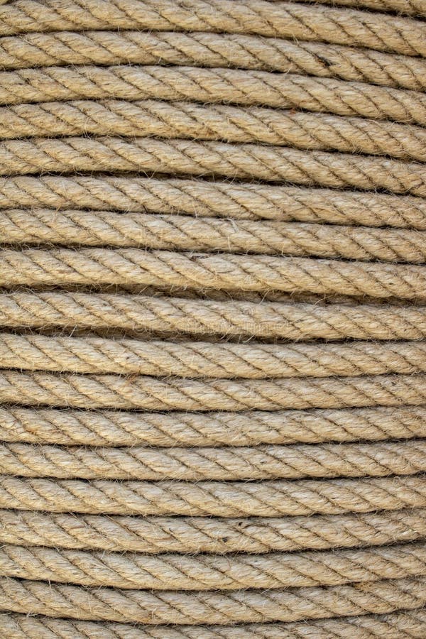 Brown rope close-up stock image. Image of detail, roll - 151029767