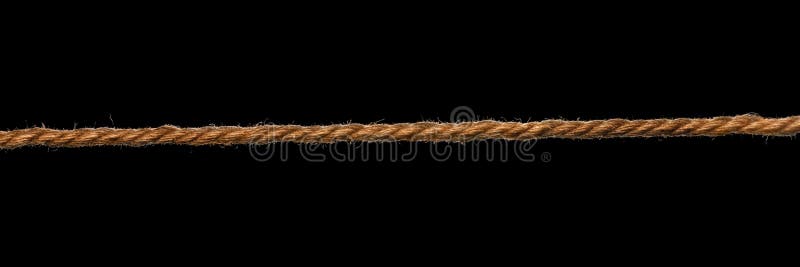 Brown rope isolated stock photo. Image of string, strand - 118820664