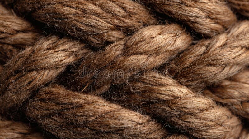 Brown Rope Texture, Often Utilized for Nautical Purposes, Crafts, or ...