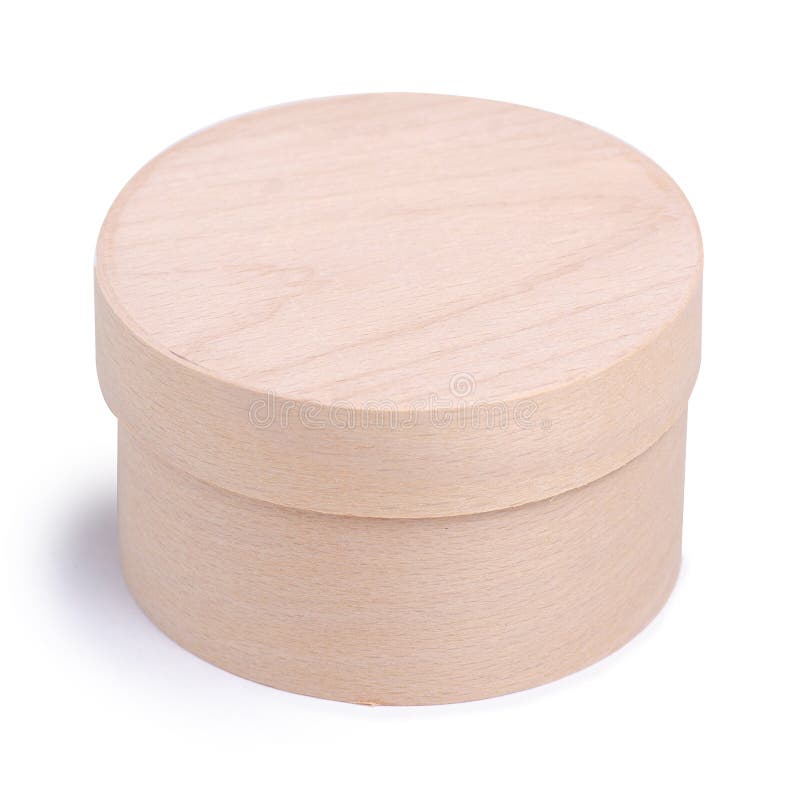 Brown round box cardboard stock photo. Image of delivery - 180358418