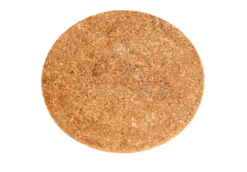 Brown Round Cork Coaster stock photo. Image of grain - 75007974