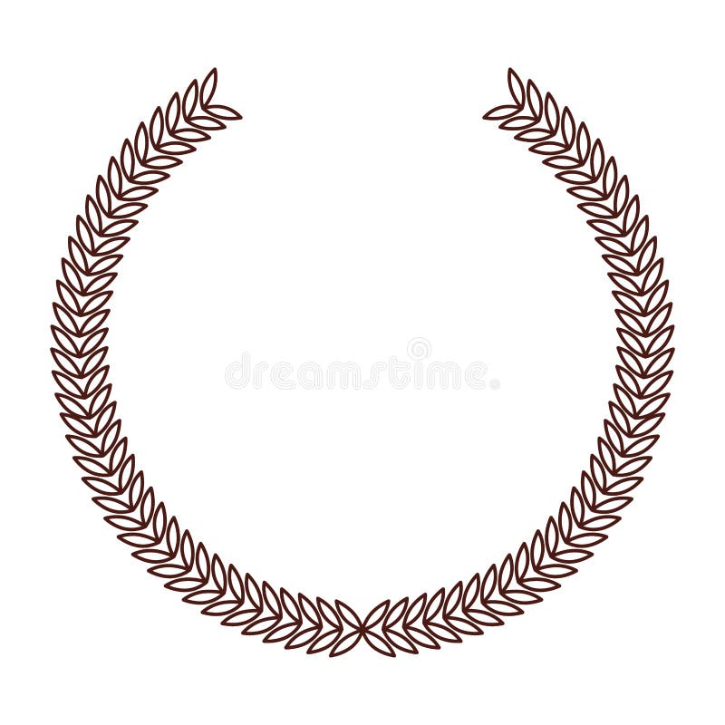 Brown round emblem icon stock vector. Illustration of emblem - 93410735