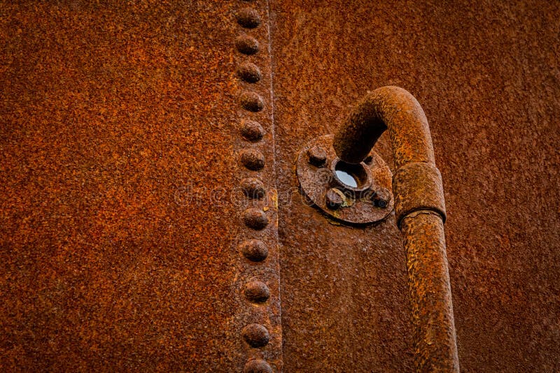 Brown Rust on an Old Water Tank Stock Photo - Image of tank ...