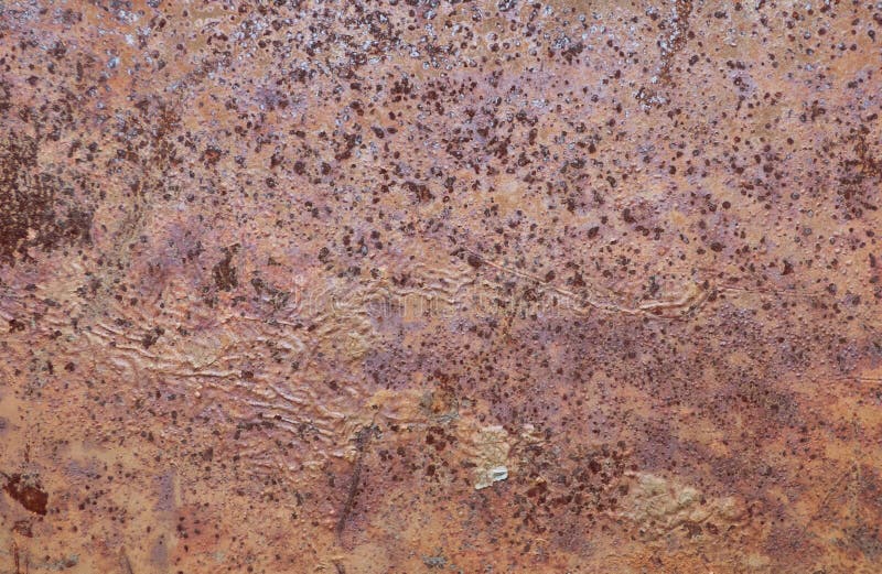 Rusty Metal Corners with Perforation. Industrial Background. Stock ...