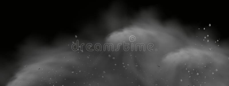 Vector Background of a Sand Explosion with Dirt and Cloud Smoke. Brown ...