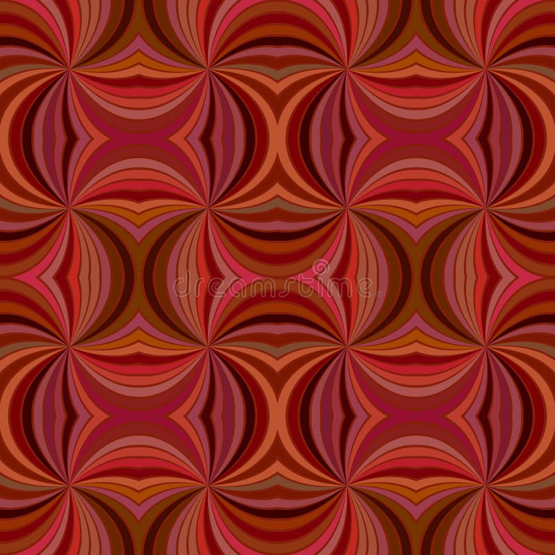 Brown Seamless Abstract Psychedelic Curved Stripe Pattern Background ...