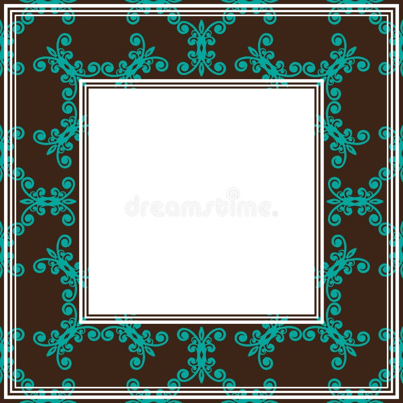 Brown seamless border stock vector. Illustration of background - 60584974