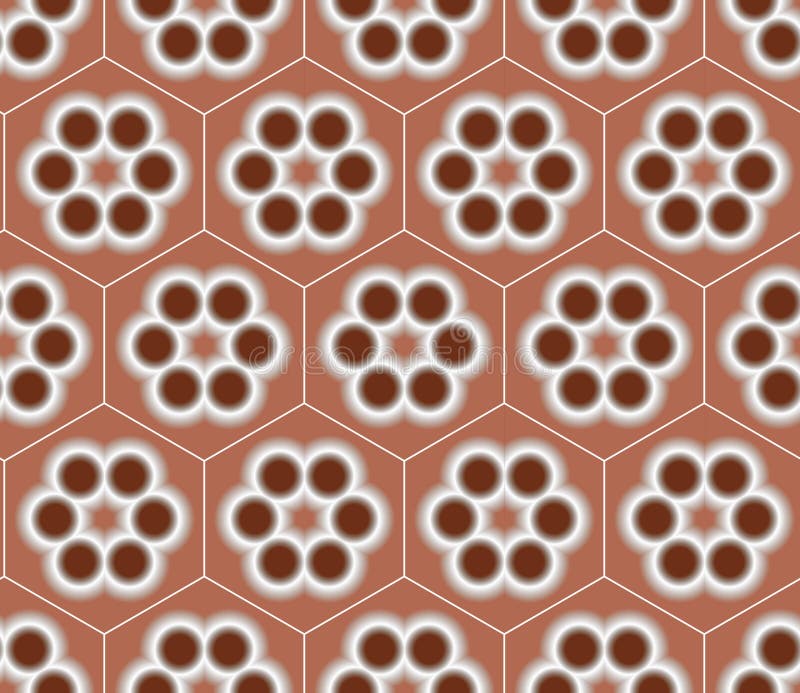 Brown Seamless Flower Pattern Background Vector Design Stock ...