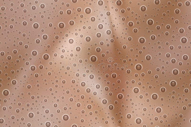 Brown Seamless Pattern with Milkshake Texture Top View Stock Vector ...