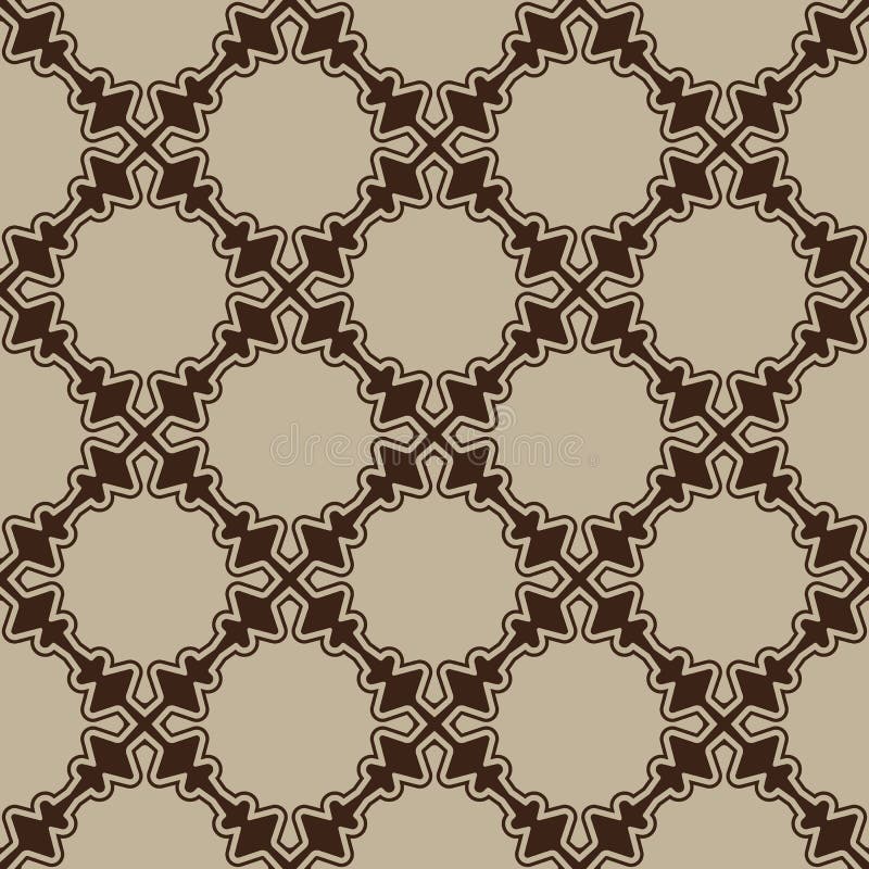 Brown seamless pattern stock vector. Illustration of fabric - 61723117